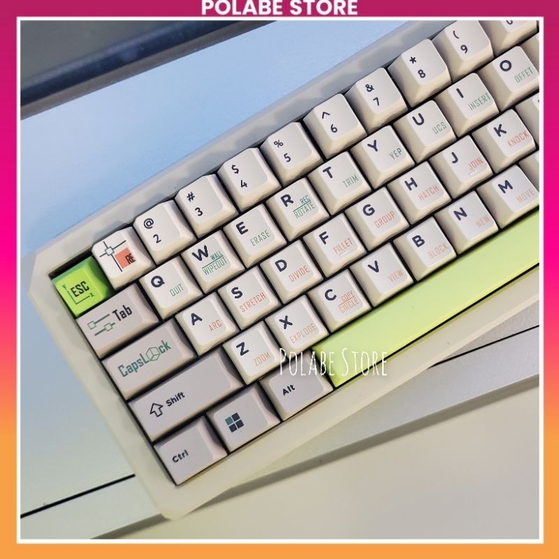Nút bấm nhựa Keycap Retro CAD No Redraw XMI Clone Cherry Profile PBT ...