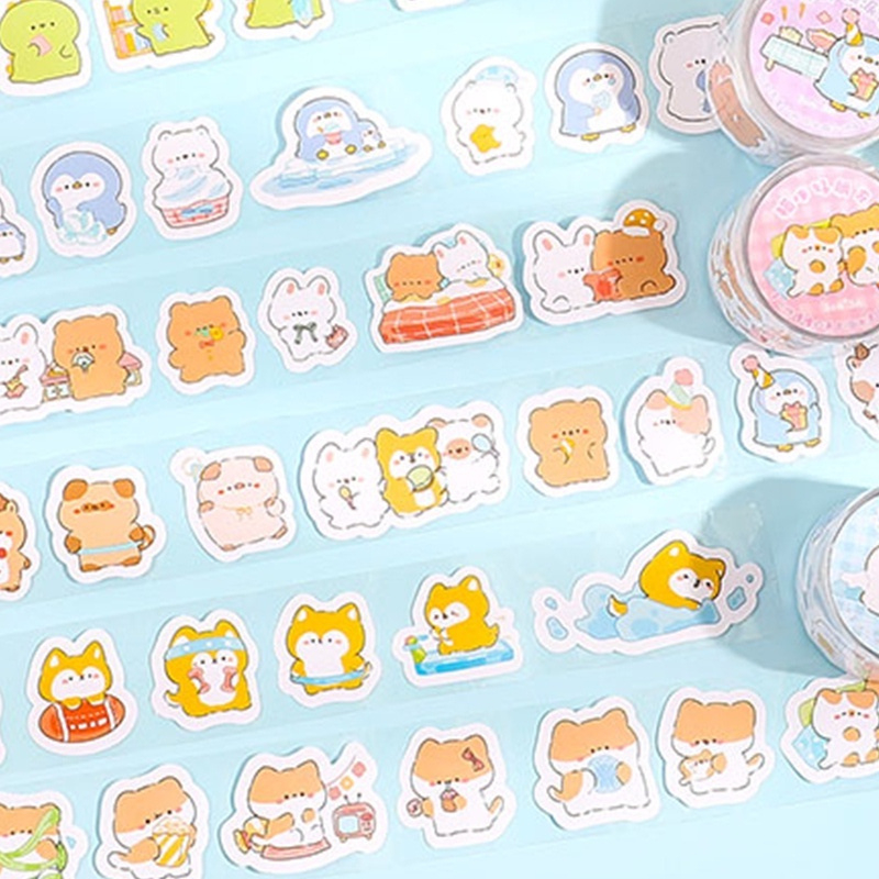 Sticker Hình Dán Gấu Thỏ Mèo Cún Khủng Long Hoạt Hình Thú Cưng Cute ...