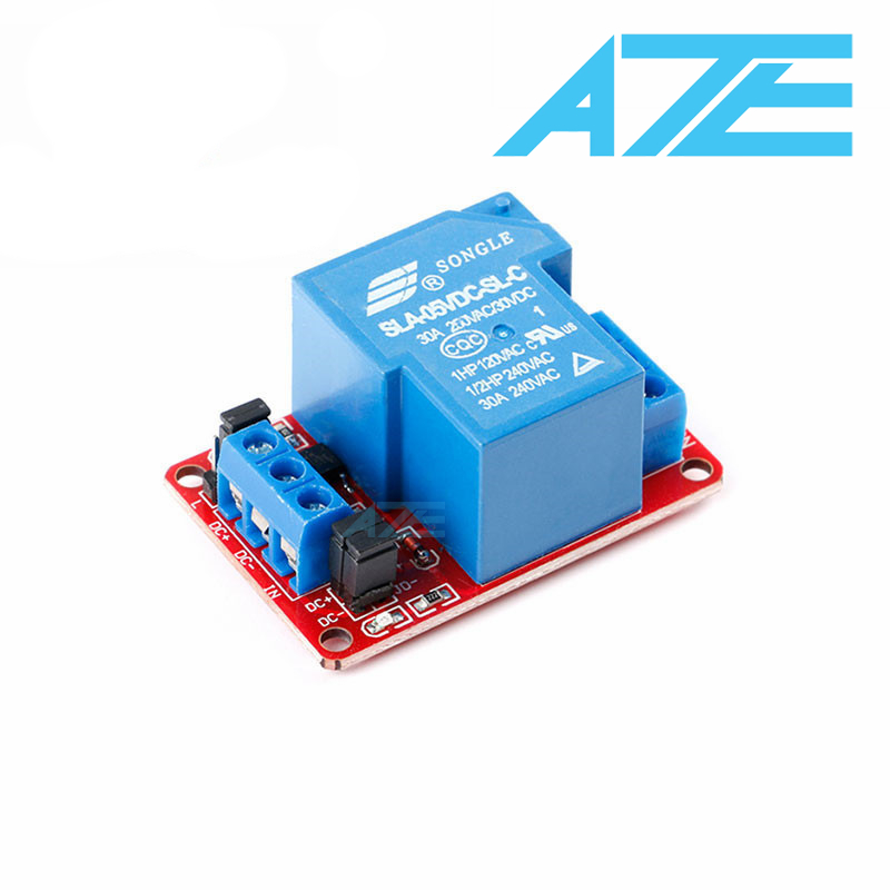 Module relay 5V với opto cách ly có thể điểu chỉnh mức HIGH/LOW đóng ...