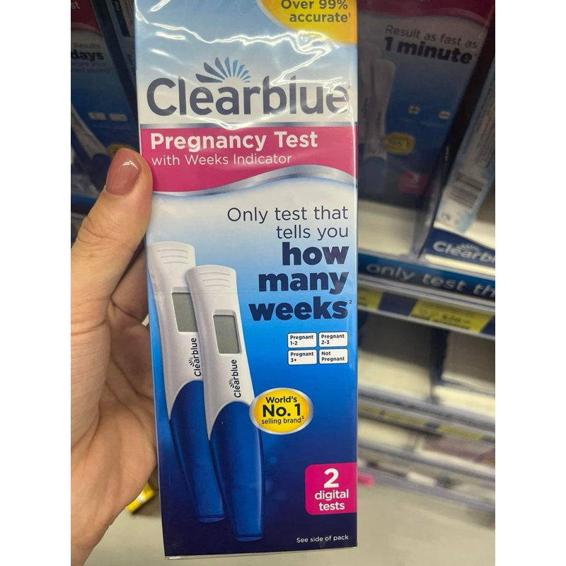 QUE THỬ THAI ĐIỆN TỬ HIỆN RÕ TUẦN THAI CLEARBLUE HOW MANY WEEKS ...