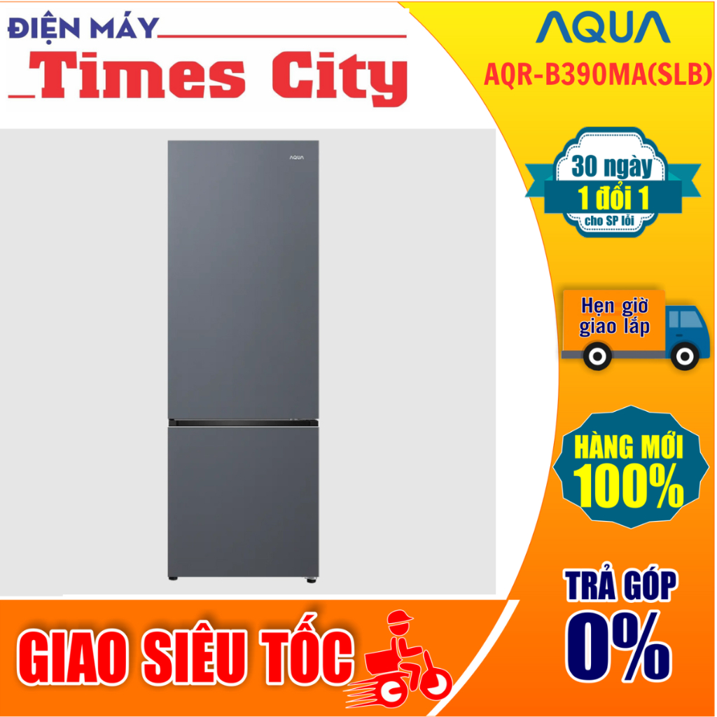 Tủ lạnh Aqua 324 lít 2 cửa Inverter AQR-B390MA(SLB) | Shopee Việt Nam