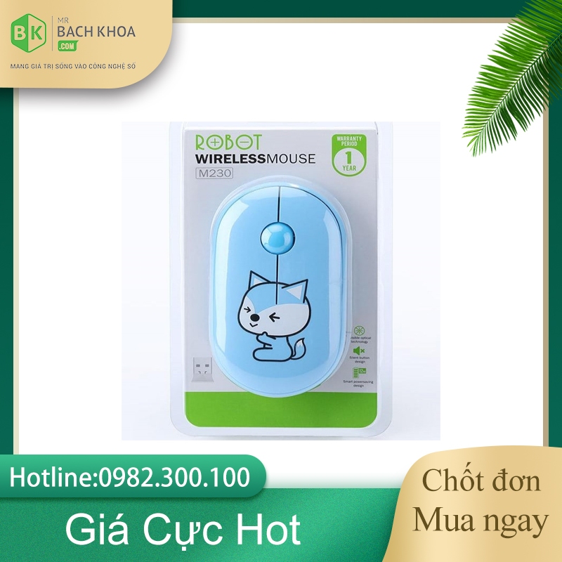 Chuột không dây Robot M230 | Shopee Việt Nam