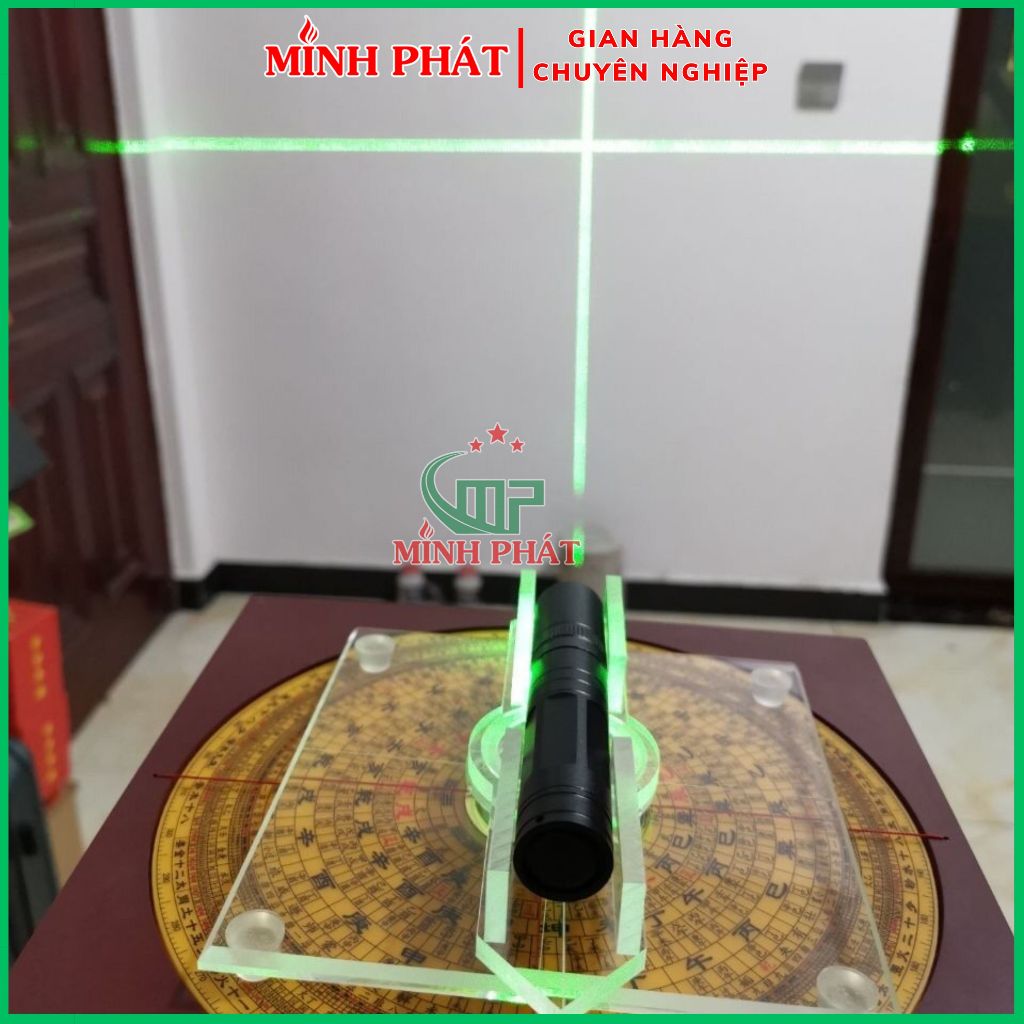 Đèn Laser Bút Laze Chấm Chéo Màu Xanh Chân Đế La Kinh Hàng Cao Cấp La ...