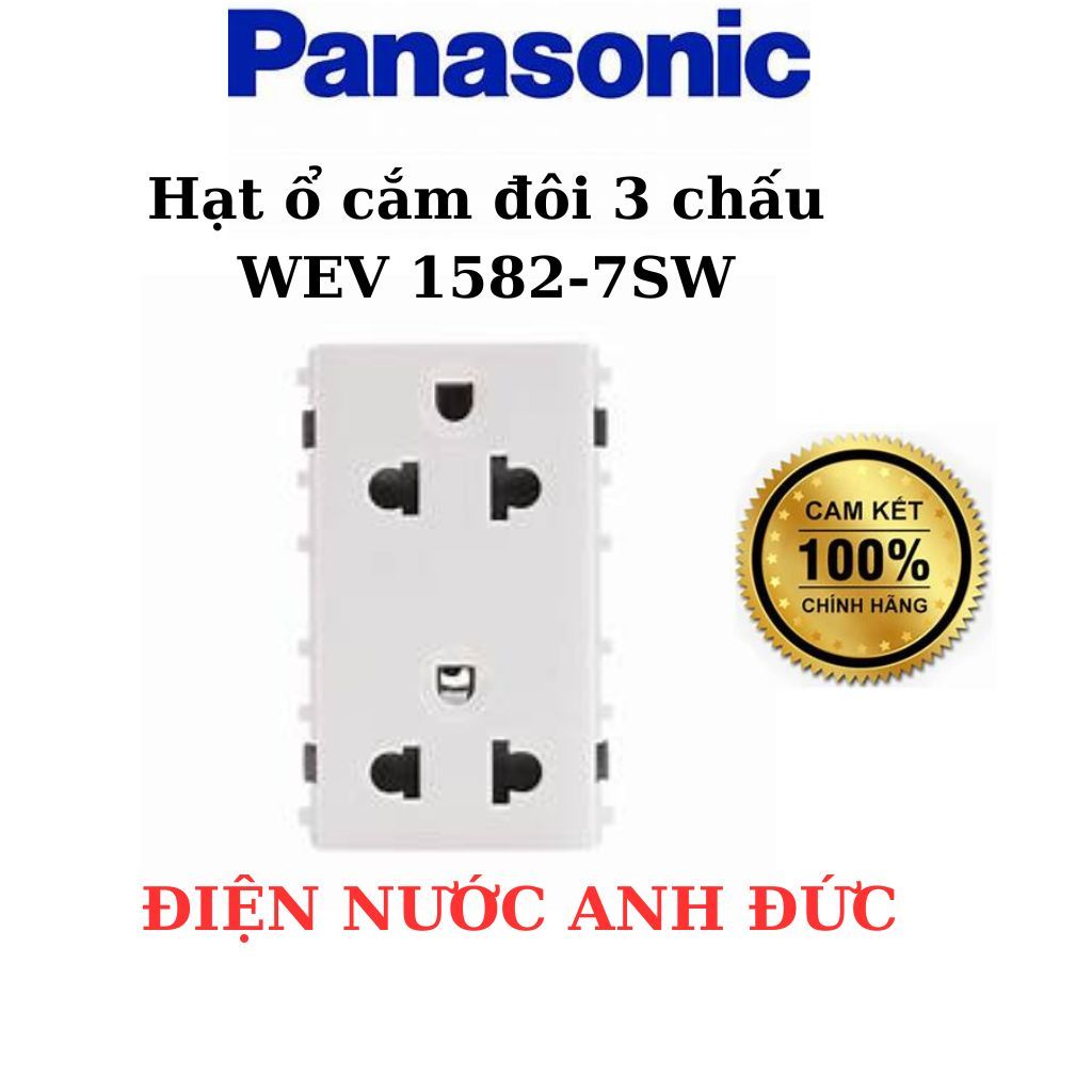 Ổ cắm panasonic 3 chấu WEV1582-7SW | Shopee Việt Nam