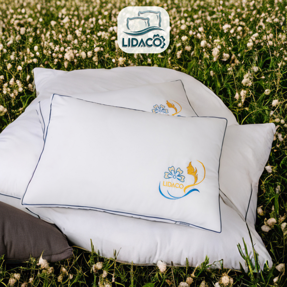 Ruột Gối lông vũ LIDACO bông microfiber cao cấp vải cotton 100% tiêu ...