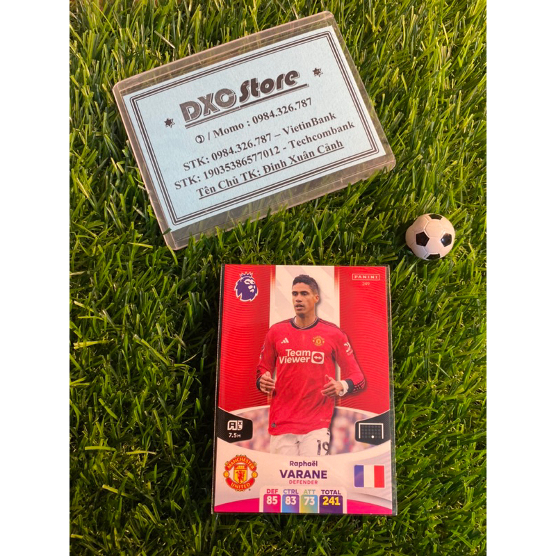 THẺ LẺ - PANINI AXL EPL 2024 - RAPHAEL VARANE (MANCHESTER UNITED ...