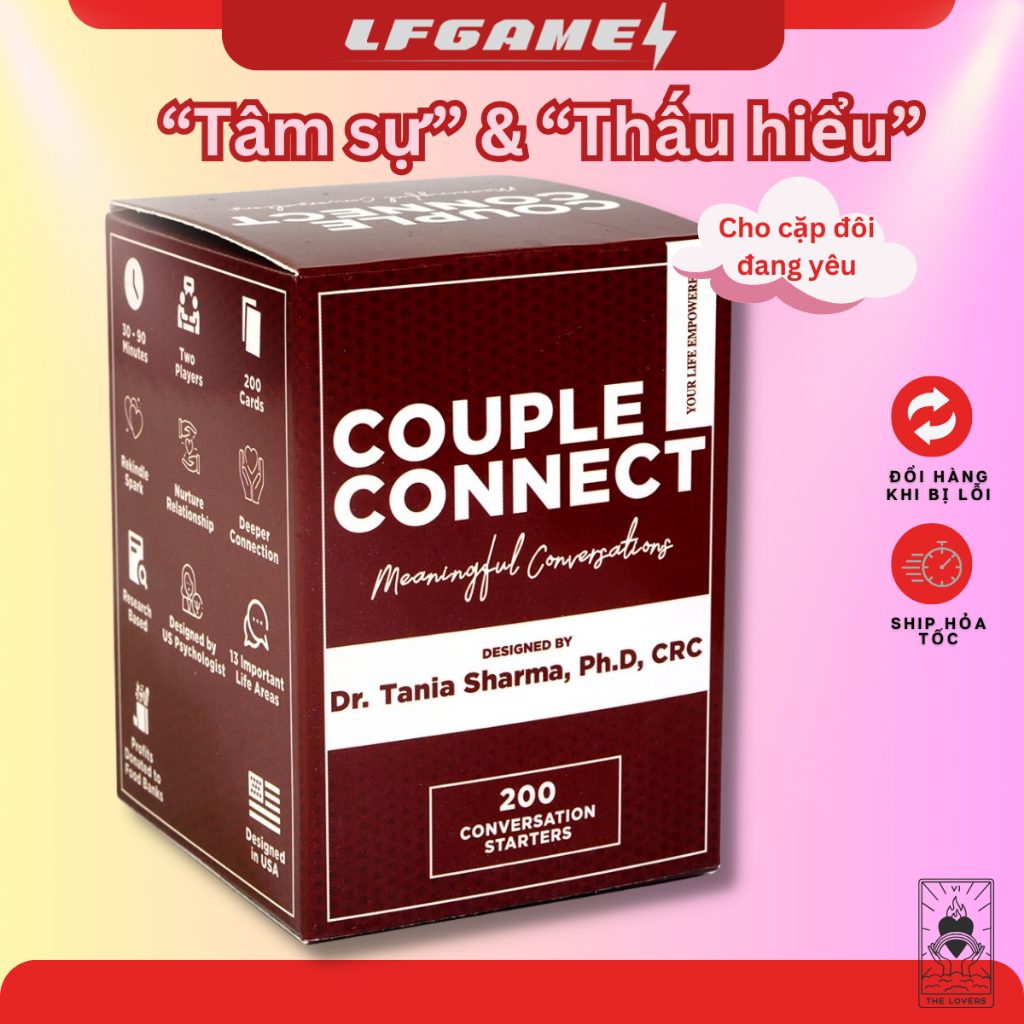 [Tiếng Anh] Bộ bài Couple CONNECT 200 thẻ trò chuyện dành cho các cặp đôi kết nối với nhau ...