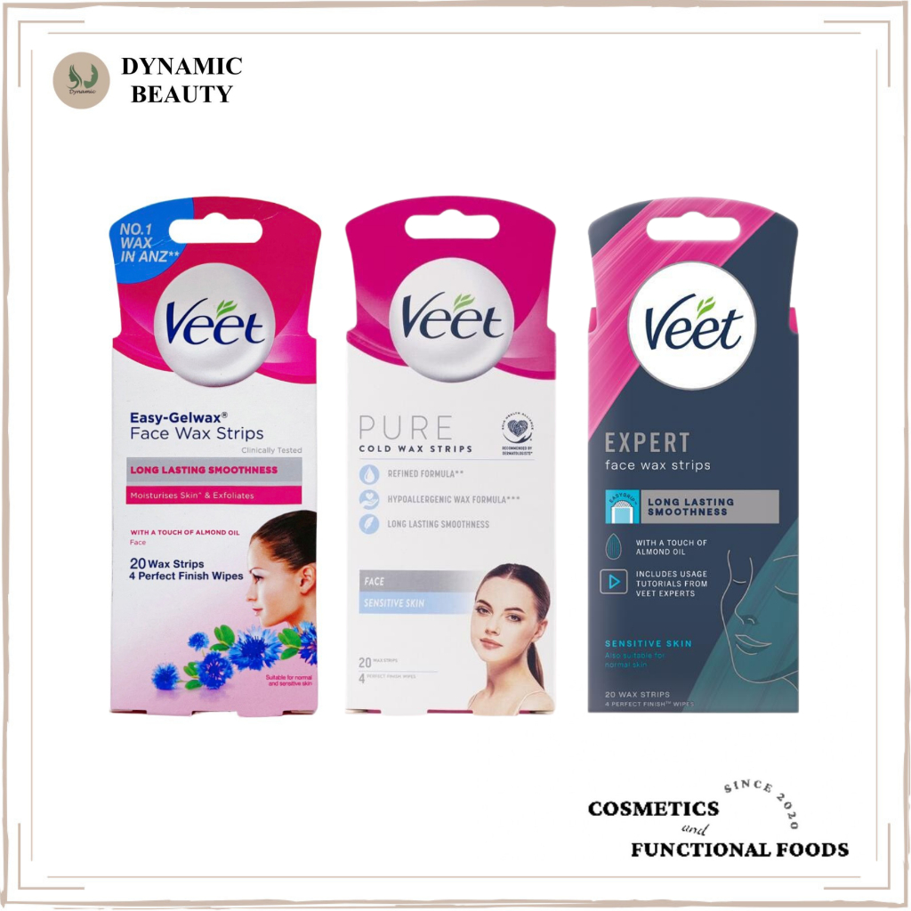 [Che tên] Wax Veet miếng dán tẩy lông mặt và ria mép veet pure cold wax ...