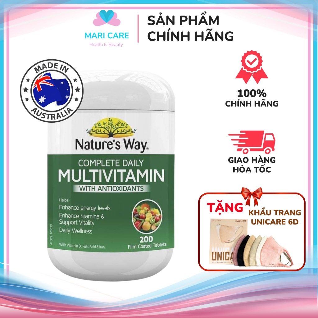 [Tem Chemist]Vitamin Tổng Hợp Tảo Biển [Date MỚI] Nature’s Way Complete ...