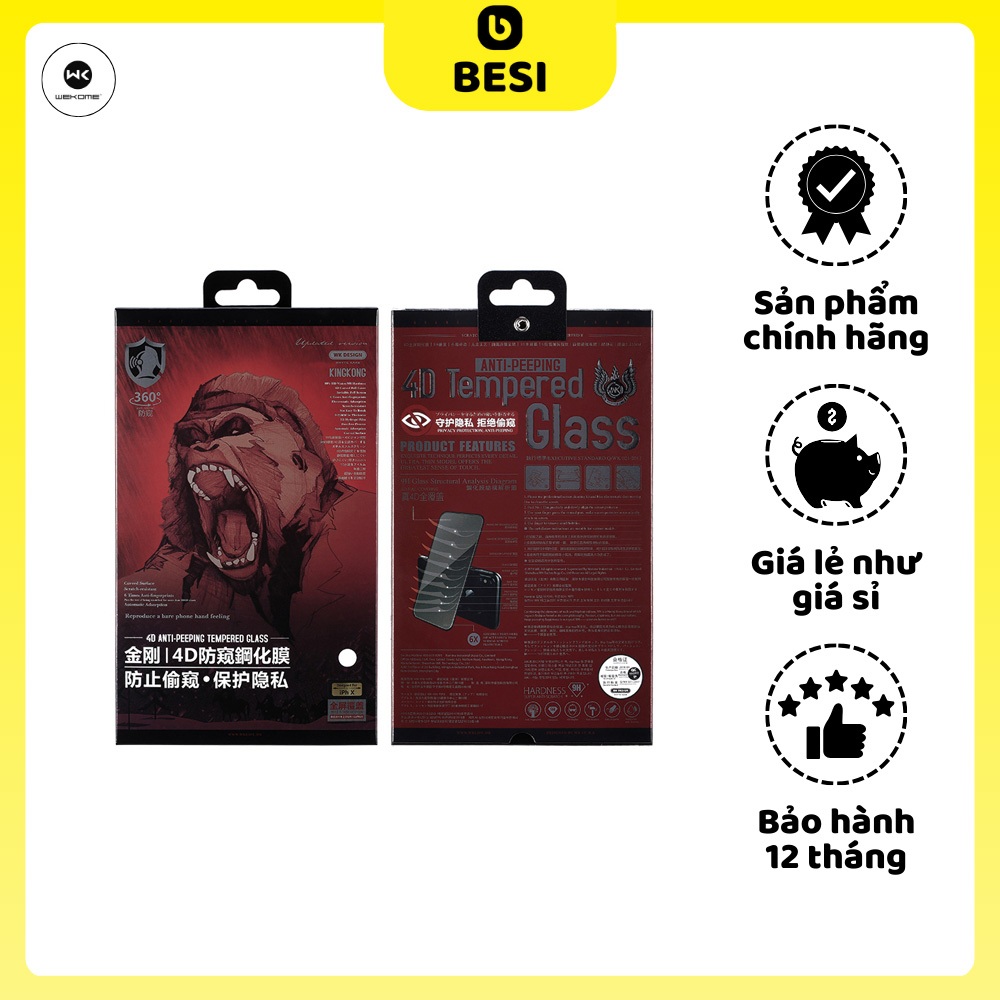 Kinh Cường Lực KingKong WEKOME WTP-012 Kingkong 4D Curved Screen ...
