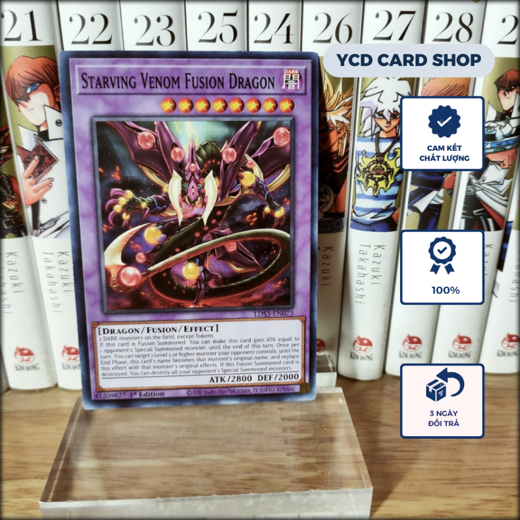 Thẻ bài yugioh chính hãng Starving Venom Fusion Dragon – Common | Shopee Việt Nam