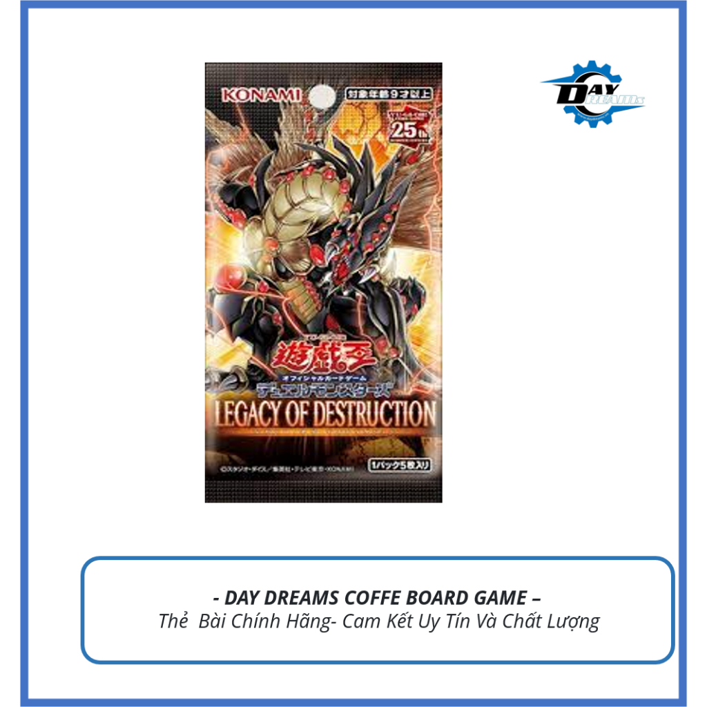 Thẻ Bài YUGIOH CHÍNH HÃNG TIẾNG NHẬT: OCG Duel Monsters Legacy of Destruction- LEDE-JP 1 gói thẻ ...