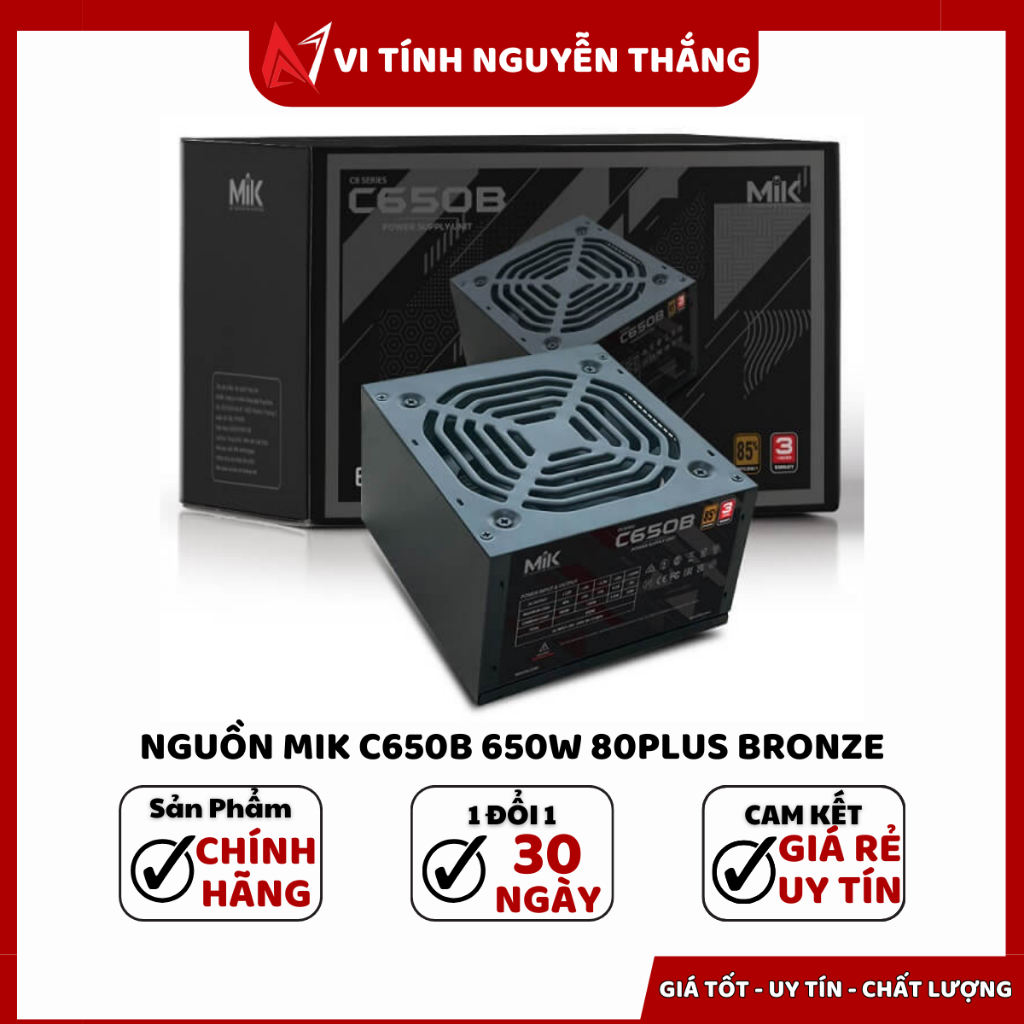 NGUỒN MÁY TÍNH MIK C650B 80PLUS BRONZE - Chính Hãng | Shopee Việt Nam