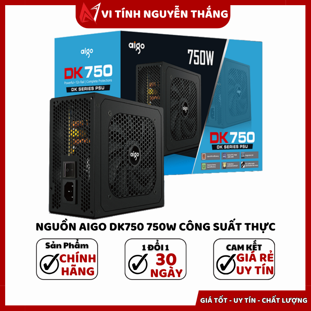 NGUỒN MÁY TÍNH AIGO DK750W CK500 CK350 500W 350W CÔNG SUẤT THỰC - HÀNG ...