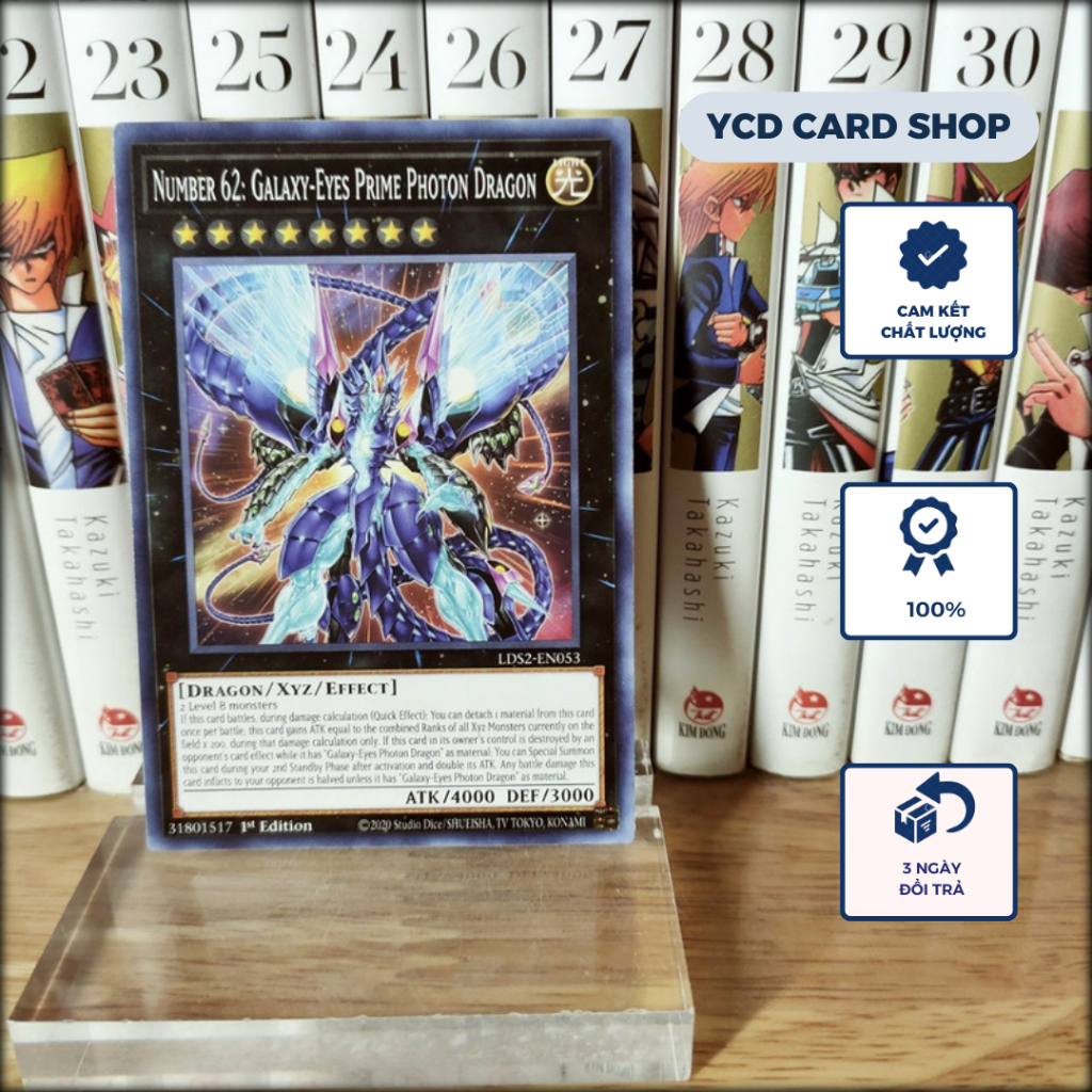 Thẻ bài Yugioh Chính Hãng Number 62: Galaxy-Eyes Prime Photon Dragon – Common | Shopee Việt Nam