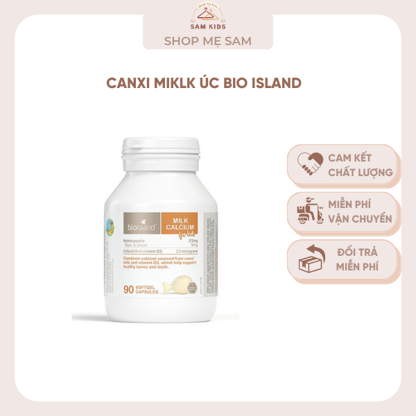Canxi milk Úc Bio Island 90 viên cho bé - Sam Kids | Shopee Việt Nam