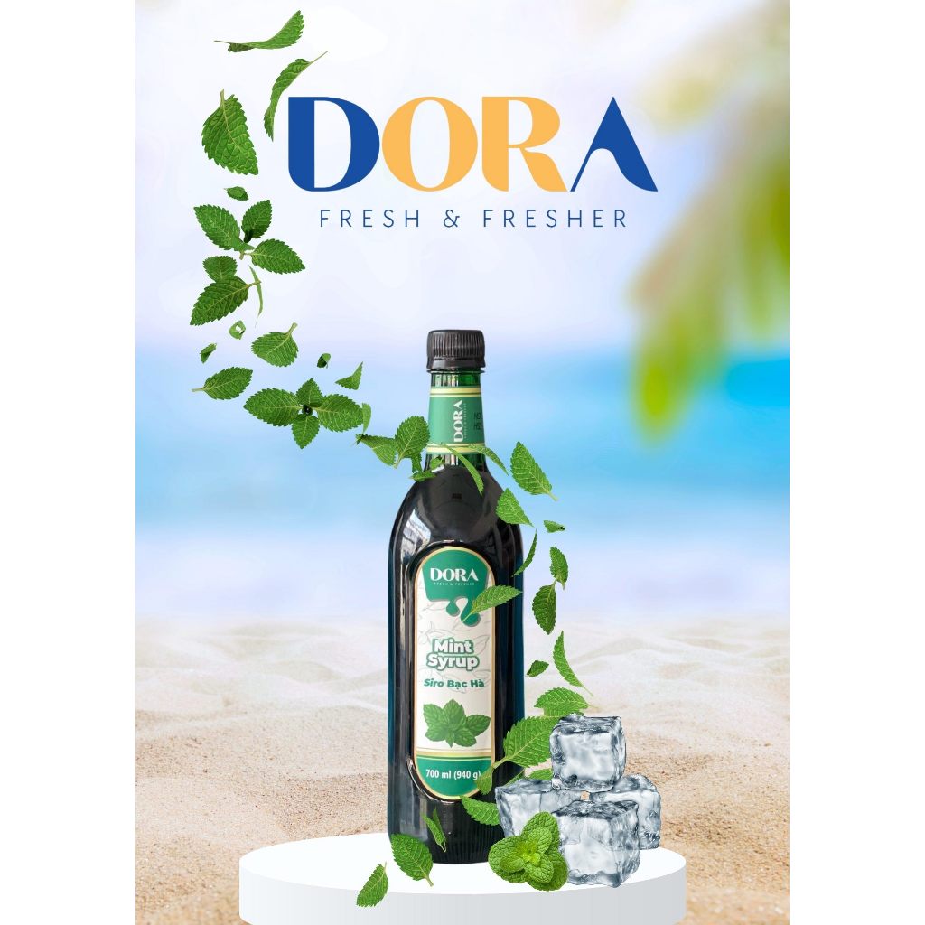 Syrup, siro Bạc Hà Dora đậm đặc - chai nhựa 700ml | Shopee Việt Nam