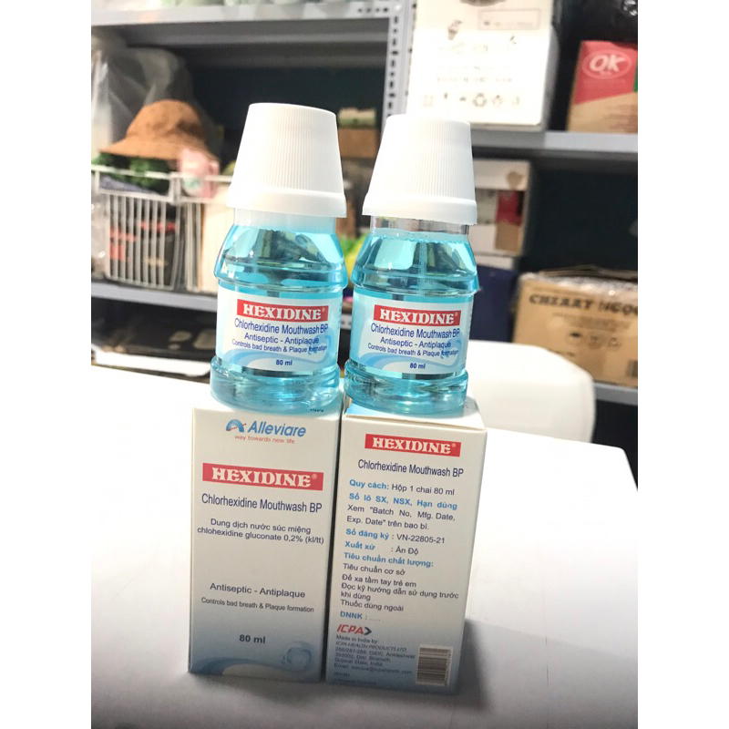Nước Súc Miệng Sát Khuẩn Hexidine 80ml | Shopee Việt Nam