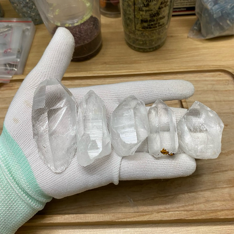 (202 gram)Tinh thể đá Thạch anh (Quartz Crystal) sưu tầm, thanh tẩy ...