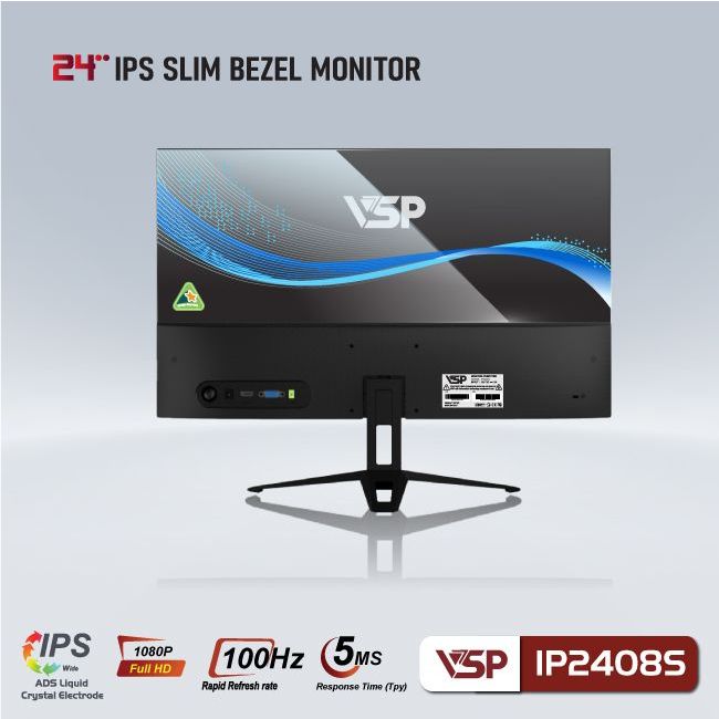 Màn hình VSP 2408S 24 inch (FHD 1920x1080 /lPS/100Hz/5ms) - Chính hãng ...
