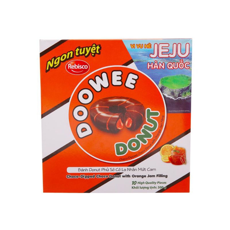 [DATE MỚI] Bánh Donut Doowe Socola nhân mứt cam hộp giấy 290g (Scl/B1 ...
