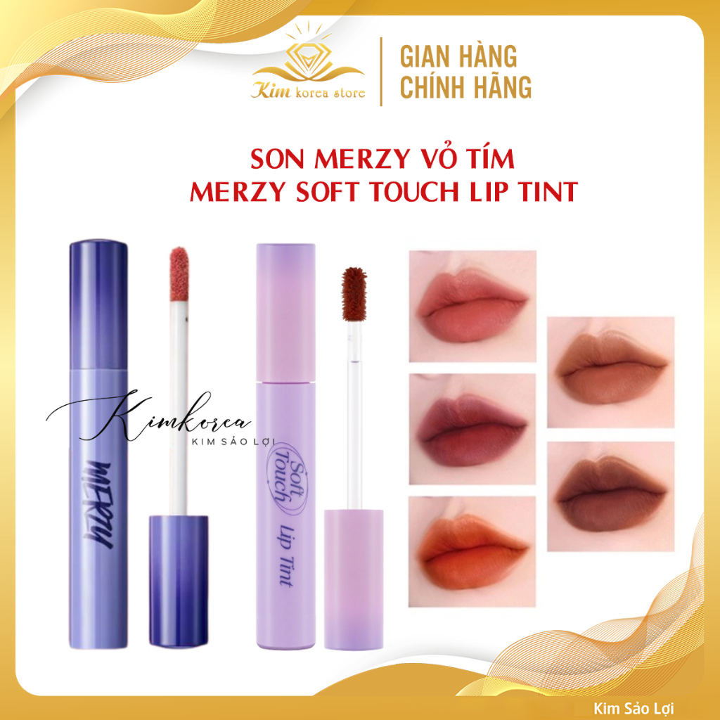 Son Merzy vỏ tím Merzy Soft touch lip tint | Shopee Việt Nam