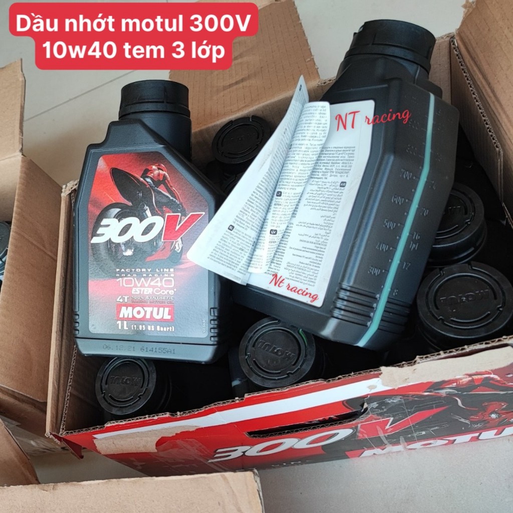 Dầu Nhớt Motul 300v 10w40 ESTER tem 3 lớp | Shopee Việt Nam