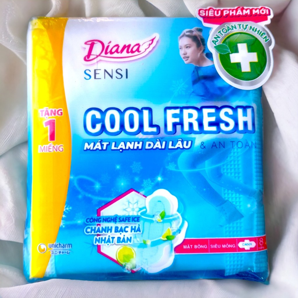 (CÁNH) GÓI BĂNG VỆ SINH DIANA COOL FRESH MÁT LẠNH (TẶNG 1M) | Shopee Việt Nam