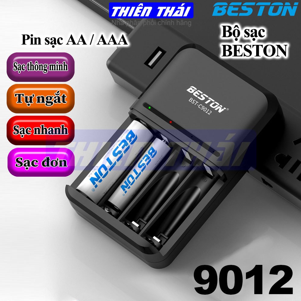 pin sạc BESTON,BST-C9012,pin sạc AA3300mAh,AAA1300mAh,pin sạc 1.2V ...