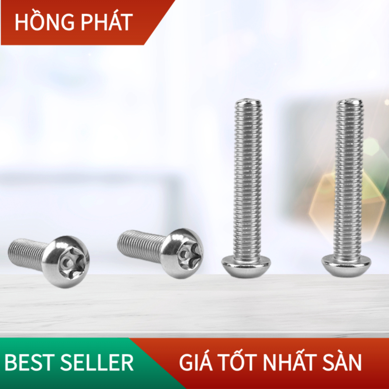 Set 10 Bu lông hoa thị M8 Inox 304 /Vít chống trộm / Bu lông chống trộm ...