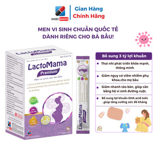 Lactomama Premium men vi sinh dành cho bà bầu, ổn định tiêu hóa, giải ...