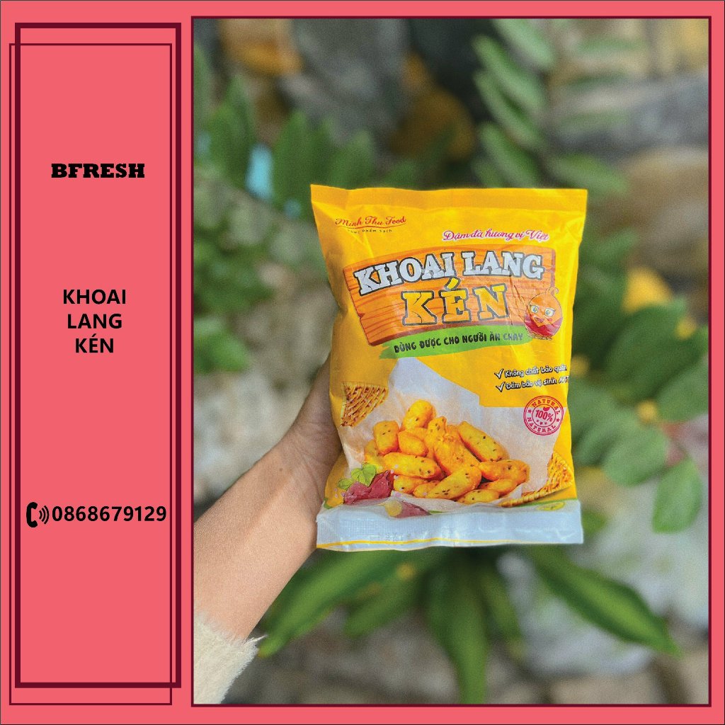 Khoai lang kén vừng đen chiên vàng vỏ giòn thơm, nhân khoai lang chín ...