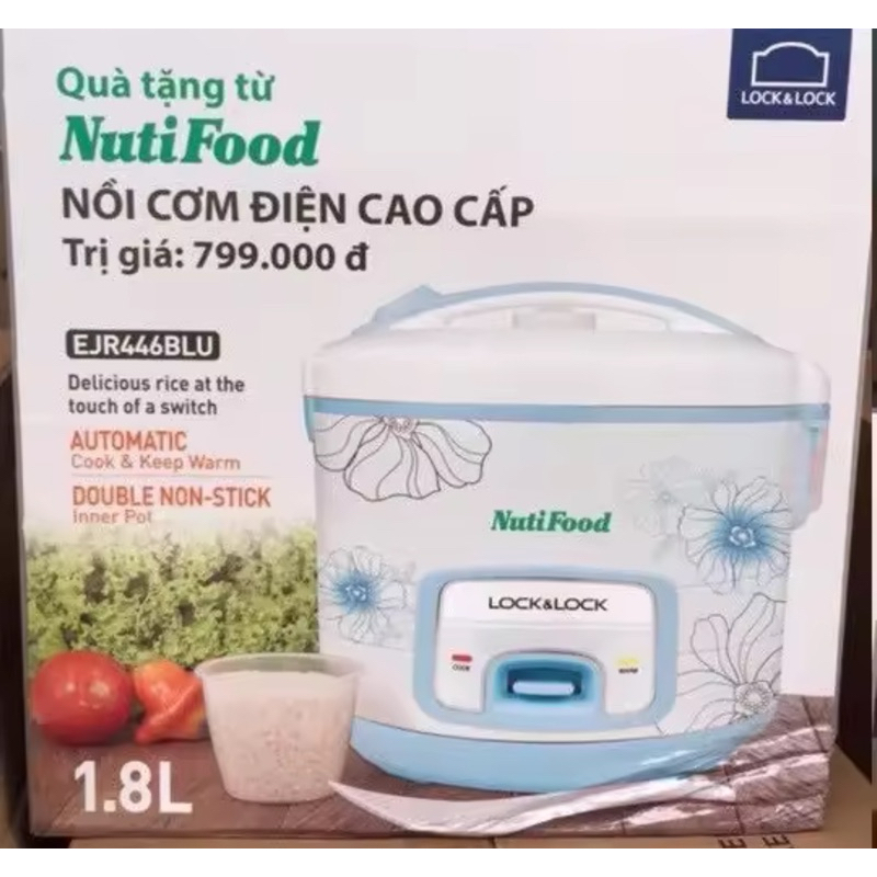 Nồi cơm điện lock&lock 1,8lit - quà tặng Nutifood | Shopee Việt Nam