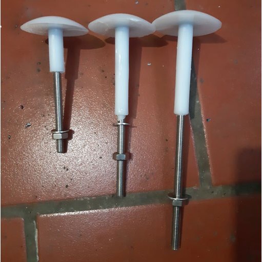 Bulong dù M10x250mm treo panel kho lạnh - Đinh dù nhựa treo panel dày ...