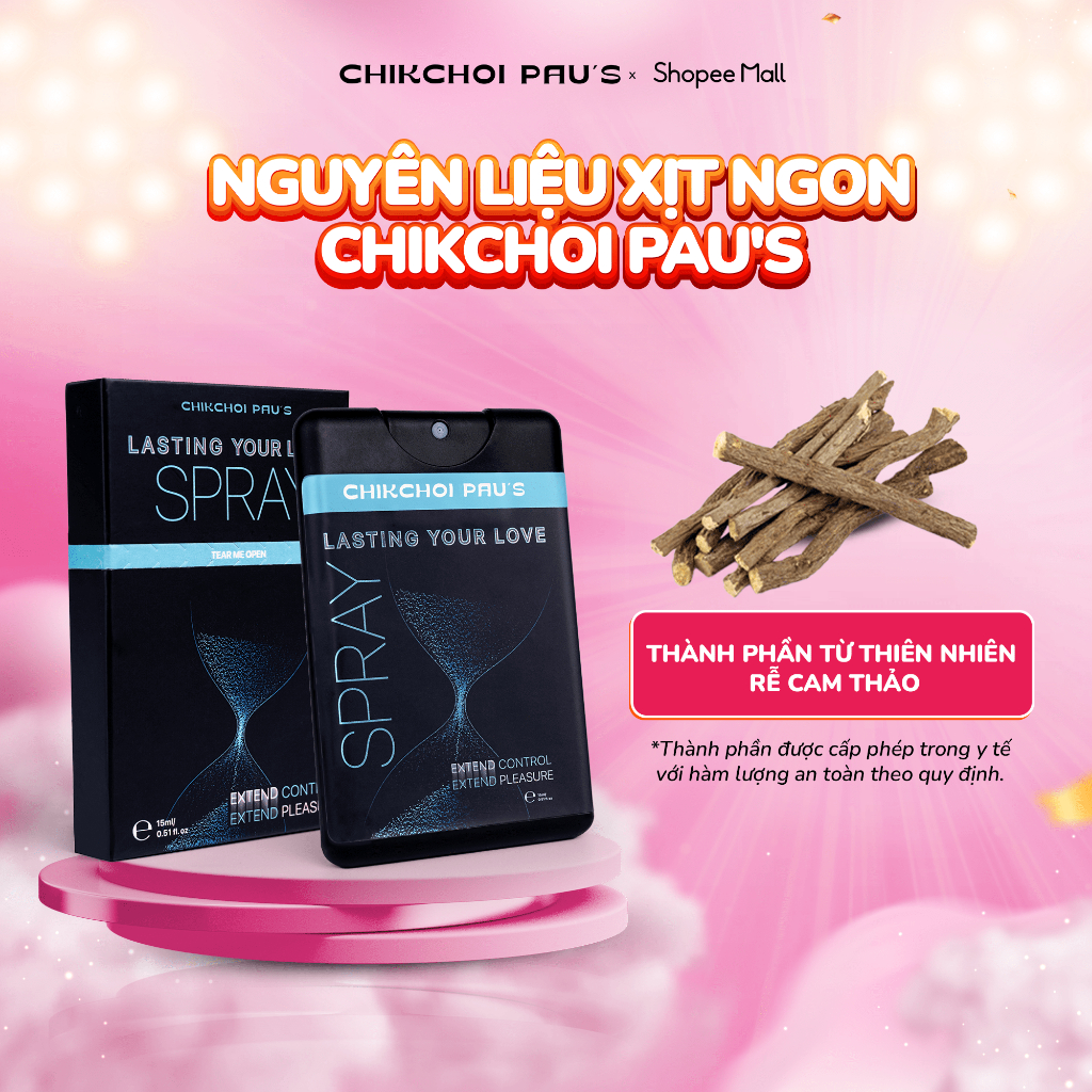 CHÍNH HÃNG kéo dài thời gian Chikchoi Pau's 15ml cho Nam che tên kín đáo | Shopee Việt Nam