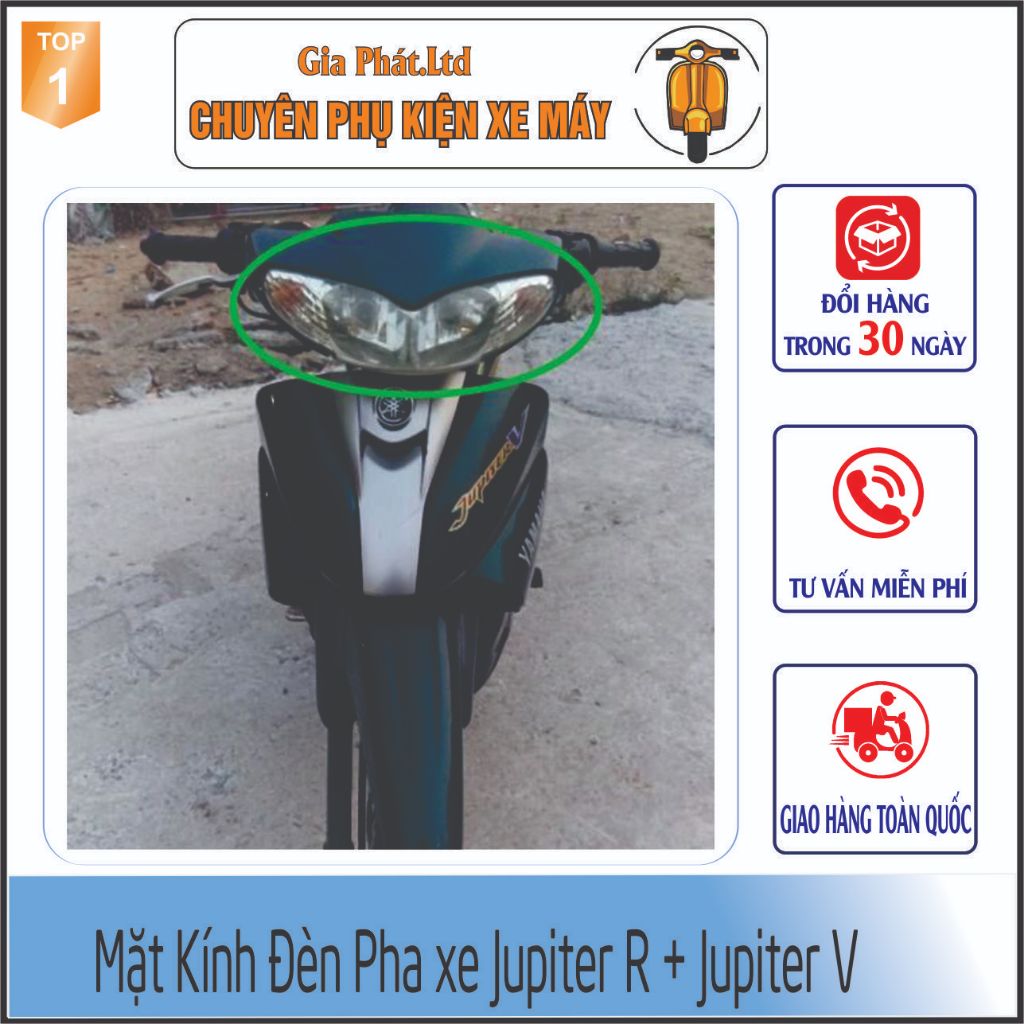 Mặt kính đèn pha trước xe JUPITER R - JUPITER V - 2096 | Shopee Việt Nam