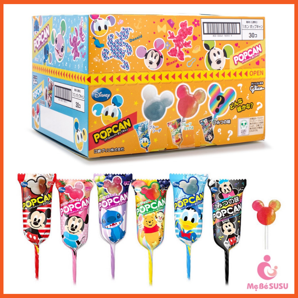 Hôp 30 Cái Kẹo mút Glico PopCan Mickey Chống Sâu Răng Nhật Bản [10/2025 ...