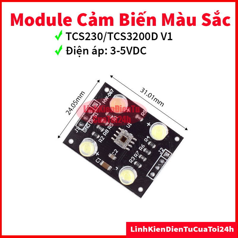 Module Cảm Biến Màu Sắc TCS230/TCS3200D V1 Điện áp hoạt động 3-5VDC ...