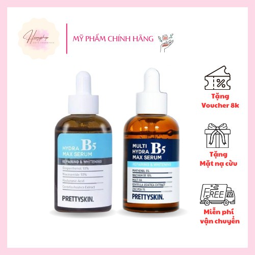 (hàng công ty) TINH CHẤT PRETTYSKIN HYDRA B5 MAX SERUM PHỤC HỒI VÀ DƯỠNG TRẮNG DA 50ML | Shopee ...