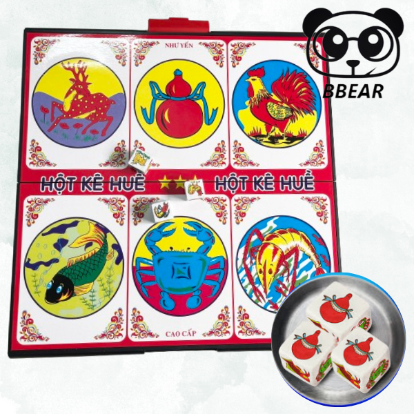 Bộ Bầu Cua Tôm Cá BÀN NHỰA 44x43 Xúc Xắc CAO CẤP xốp đặc - Lắc Bầu Cua ...