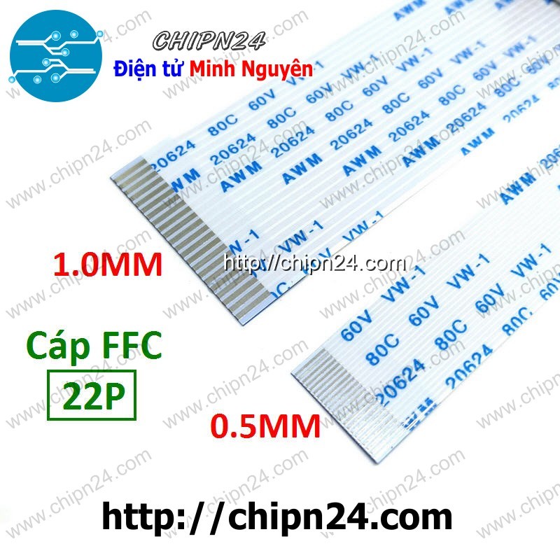 Cáp FFC 22P (0.5MM/1.0MM 6/10/15/20/25/30/40CM Cùng chiều/Ngược chiều ...