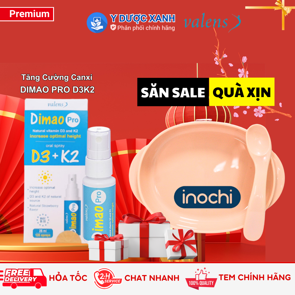 Mua [Chính Hãng] DIMAO PRO D3 K2, 25ml, Xịt bổ sung Vitamin D3K2 cho ...