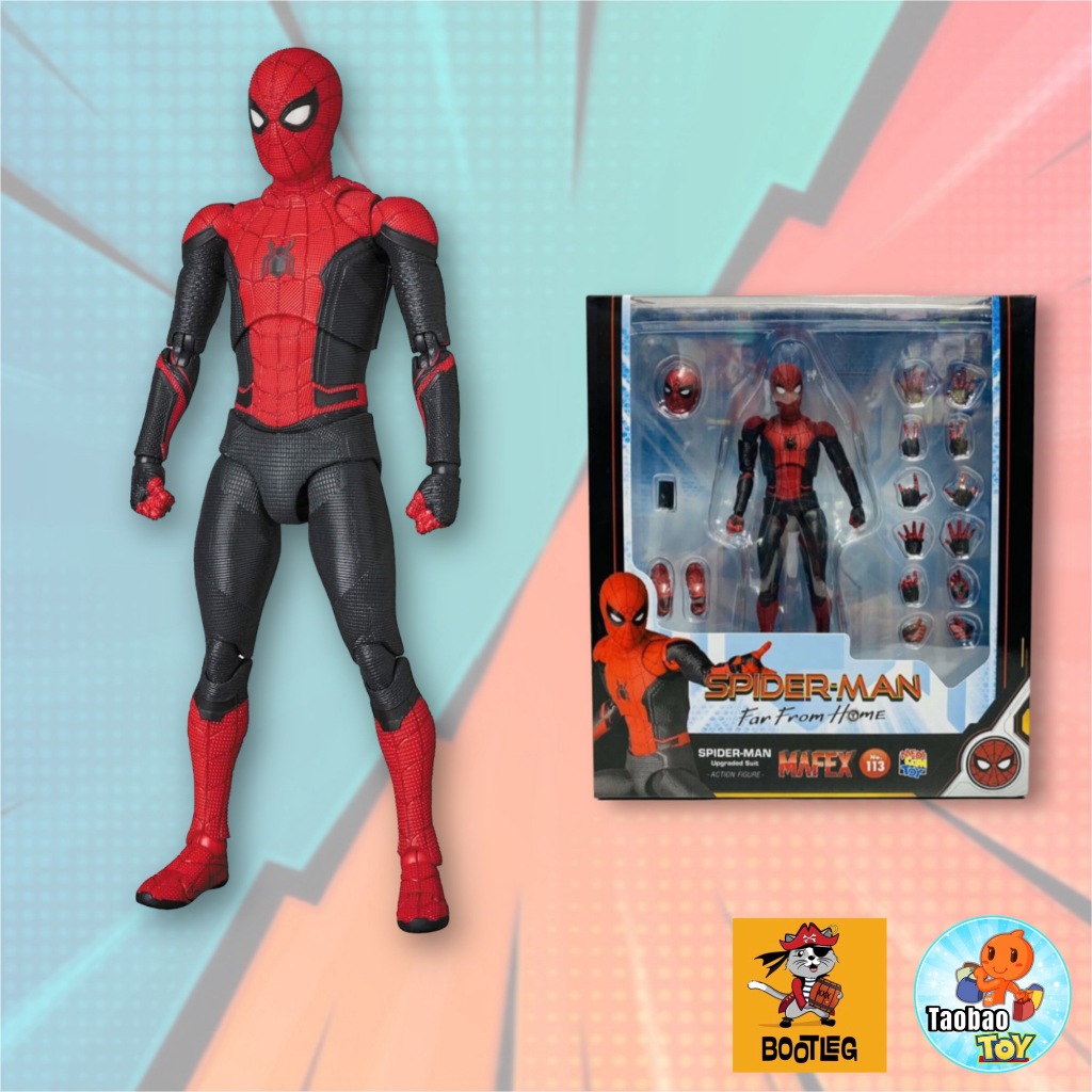 Mô Hình Spider Man Mafex No.113 Spider Man Far From Home Người Nhện Có ...