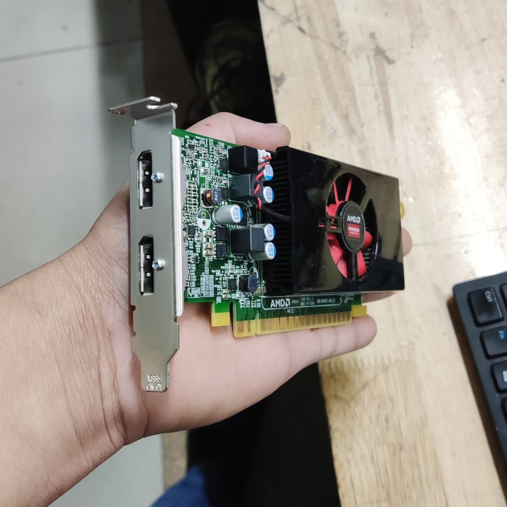 VGA AMD R7-450 R9-M360 RX550 4G GDDR5 card lùn part thấp, tháo máy đồng ...