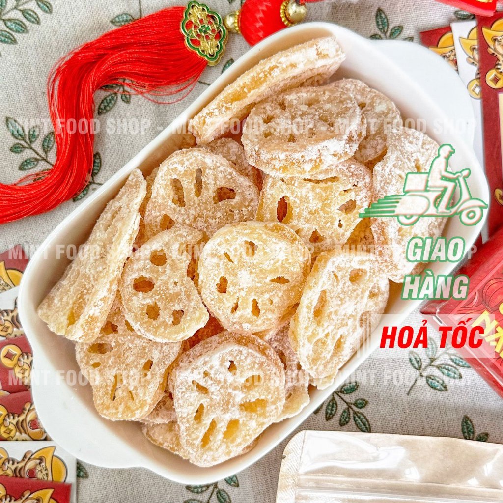 Mứt Củ Sen Lon 500Gram | Shopee Việt Nam