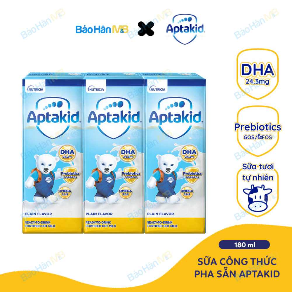 Lẻ sữa công thức pha sẵn Aptakid 180ml/hộp - [Lốc x 3H] date mới | Shopee Việt Nam