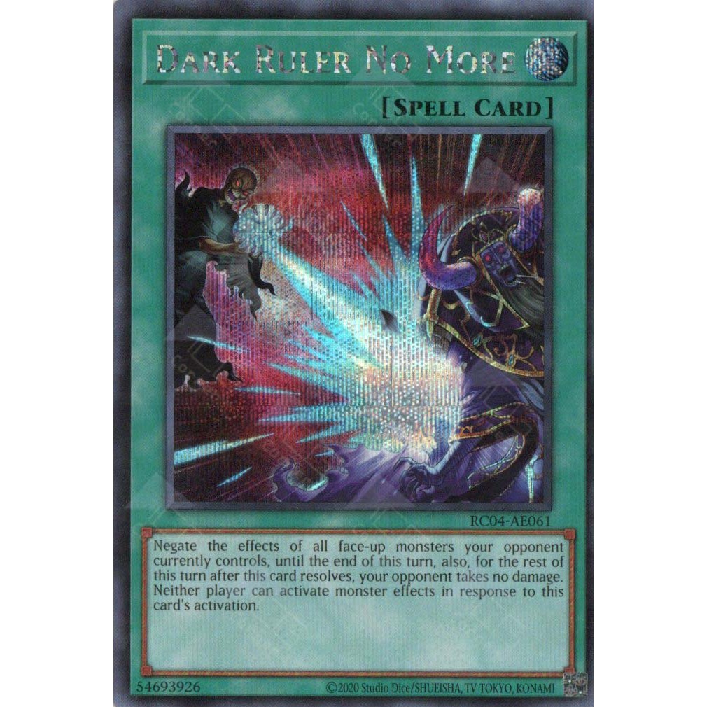 [ Bài Yugioh Chính Hãng ] Dark Ruler No More - RC04-AE061 | Shopee Việt Nam