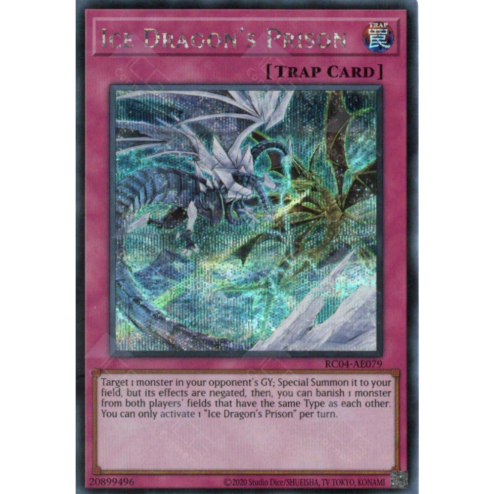 [ Bài Yugioh Chính Hãng ] Ice Dragon's Prison - RC04-AE079 | Shopee Việt Nam
