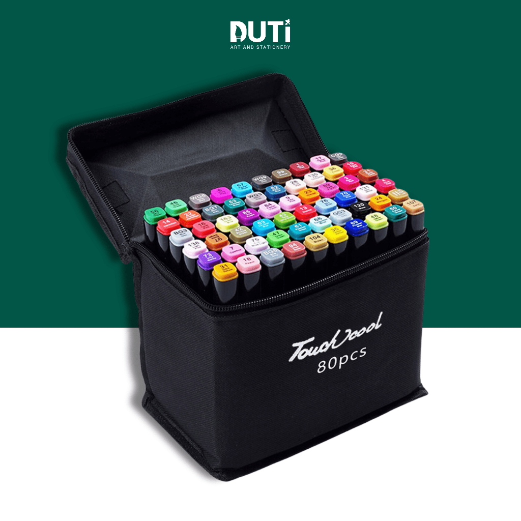 Bút Marker TOUCH, Vẽ tranh Anime, Hộp 30-60 màu, Tặng kèm bảng test màu ...