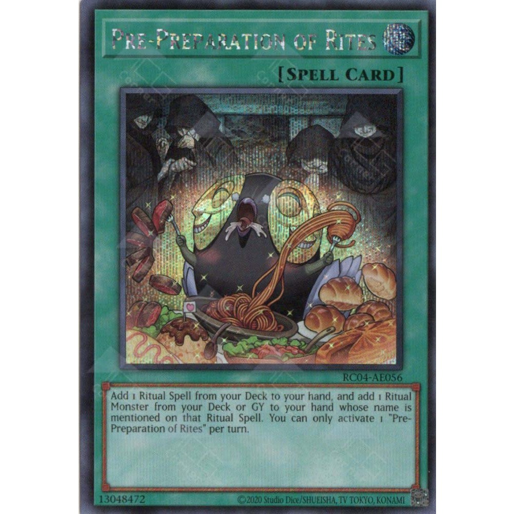 [ Bài Yugioh Chính Hãng ] Pre-Preparation of Rites - RC04-AE056 ...